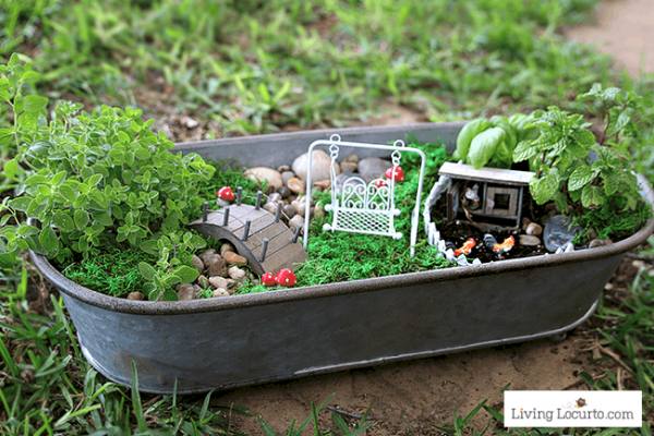 24 Unique Outdoor Fairy Garden Container Ideas