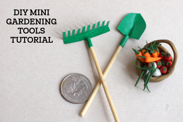How to Make Miniature Garden Tools | Fairy Garden DIY