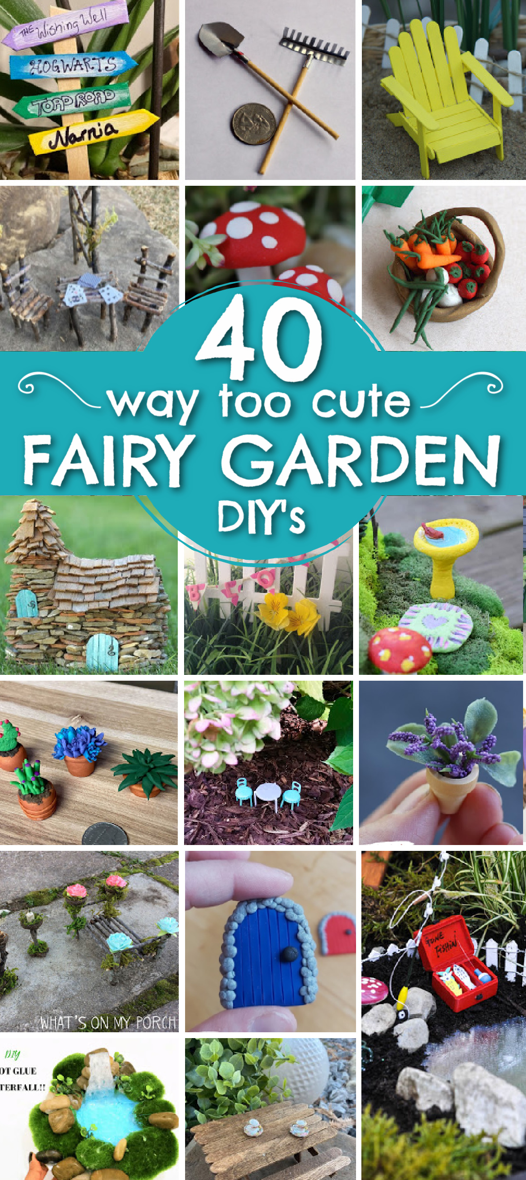 40+ DIY Fairy Garden Accessories (You Can Make Yourself)