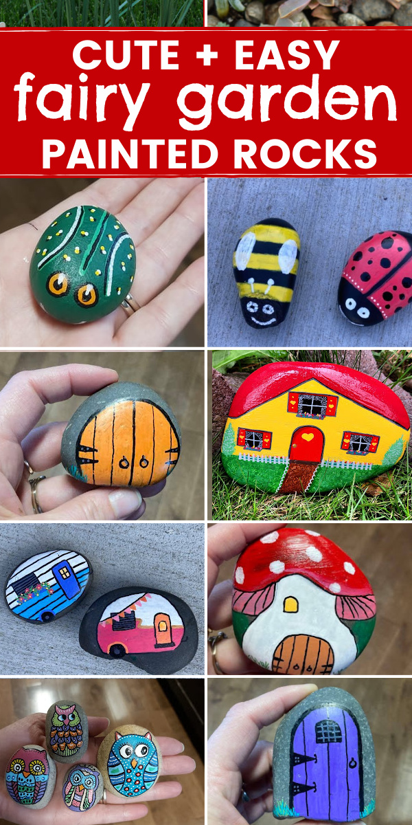 Adorable Fairy Garden Painted Rocks -15 Ideas To Inspire You