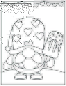 Valentine's Day Gnome Coloring Pages {FREE, Printable} | Fairy Garden DIY