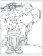 Valentine's Day Gnome Coloring Pages {FREE, Printable} | Fairy Garden DIY