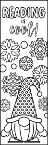 Winter-Themed Gnome Bookmarks for Coloring {FREE, Printable} | Fairy ...